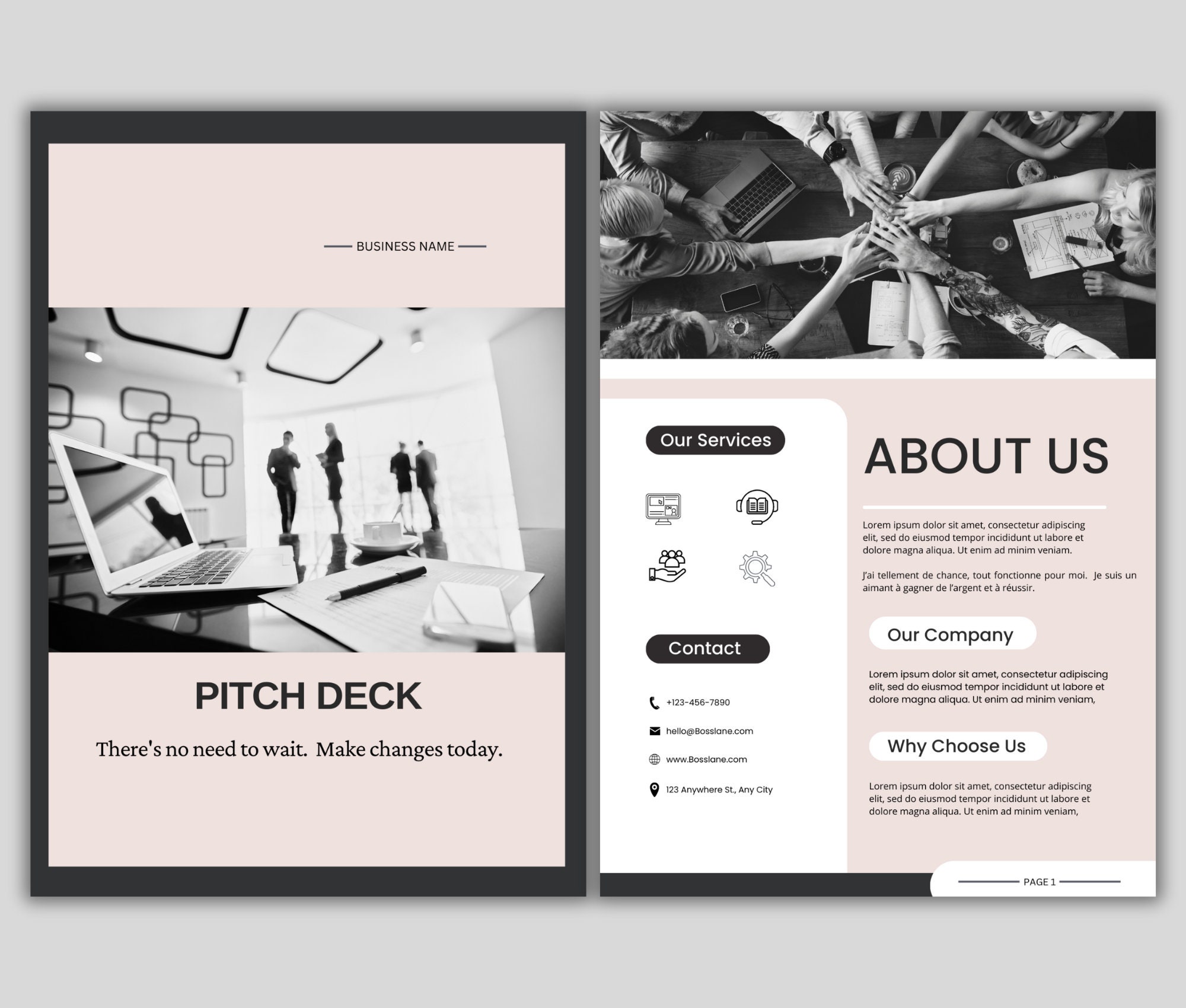Pitch Deck Template | Word, Powerpoint, Canva & Adobe Indesign Template ...