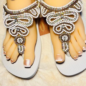 Hand-decorated Original Havaianas - Unique Personalized - Flip Flops ...