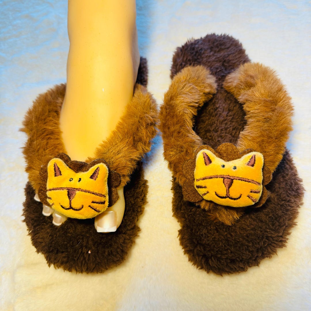 Flauschige Havaianas Top mit süßer Tier‑Applikation Warme rutschfeste ...