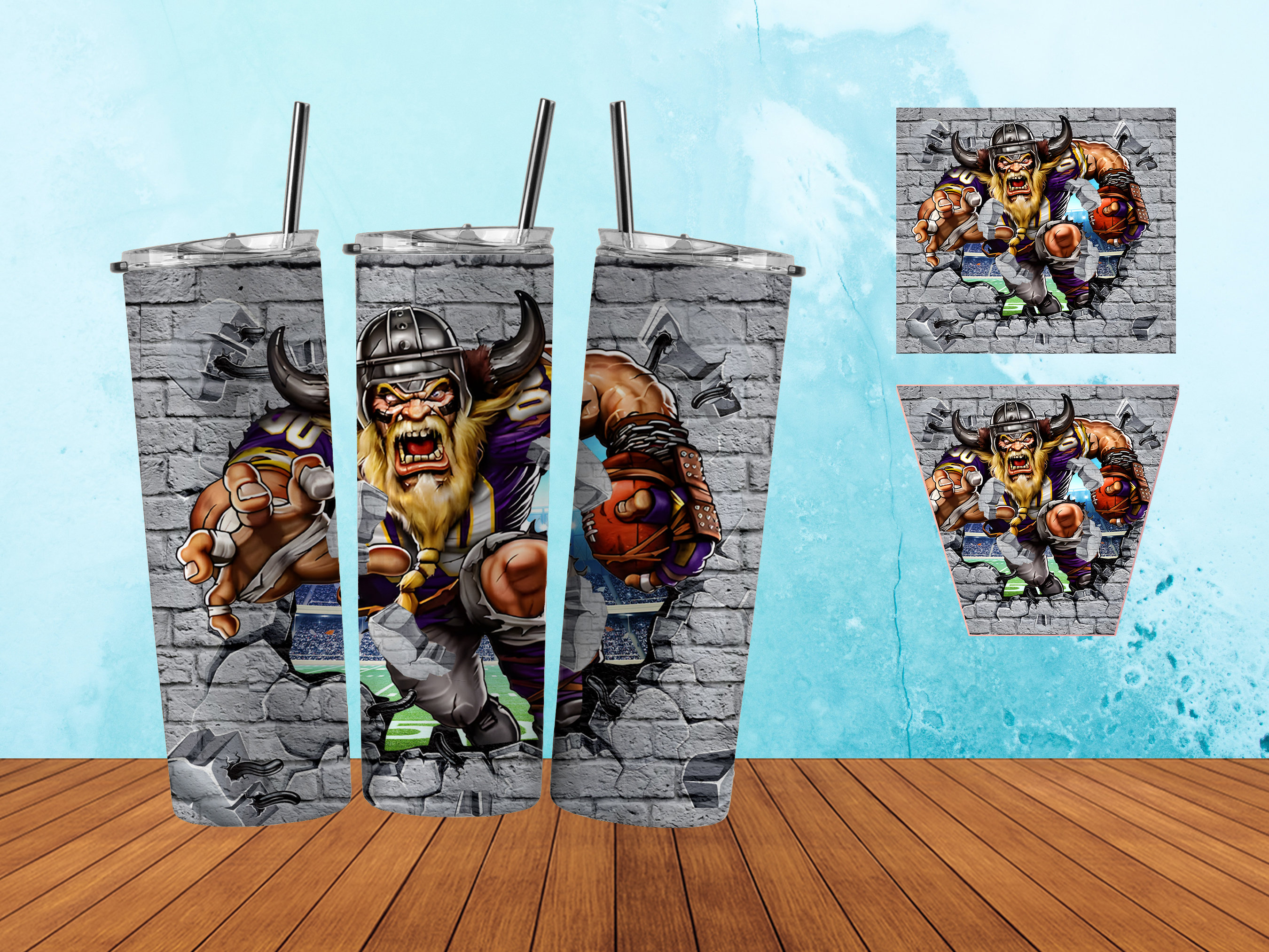 Minnesota Vik.ingss PNG, 20oz Png, Tumbler PNG 300DPI Tumbler, Vik ...