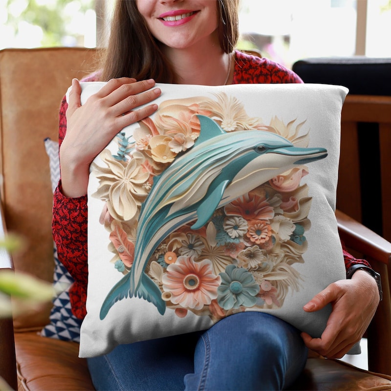 Dolphin Pillow - Etsy