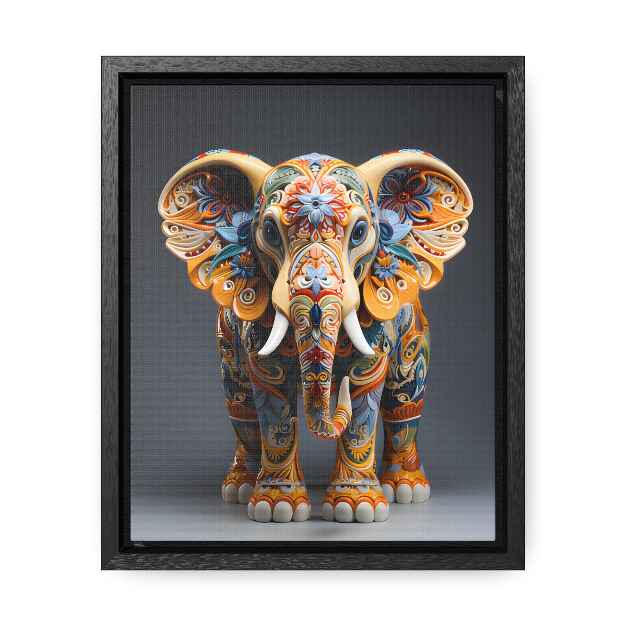 Mexican Art Elephant C3 Gallery Canvas Wraps, Vertical Frame. Home ...
