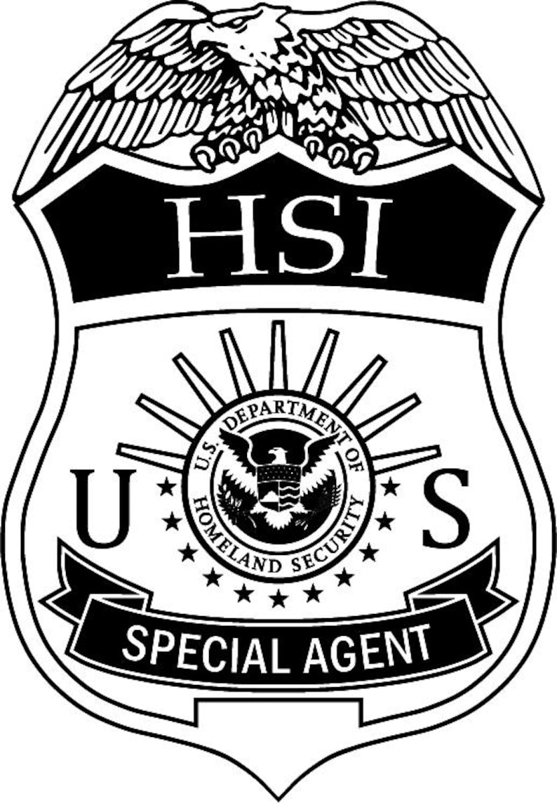 HSI Special Agent SVG File - Etsy