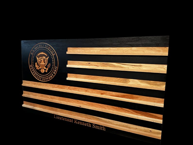 Challenge Coin Display Wooden American Flag, Challenge Coin Shelves ...