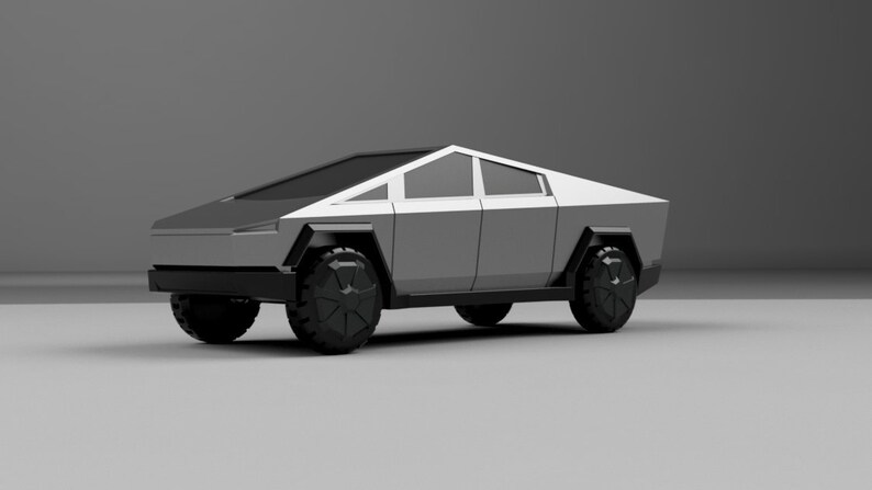 3D Tesla Cybertruck Car Model, STL File, Movable Wheels 1/64 Scale - Etsy