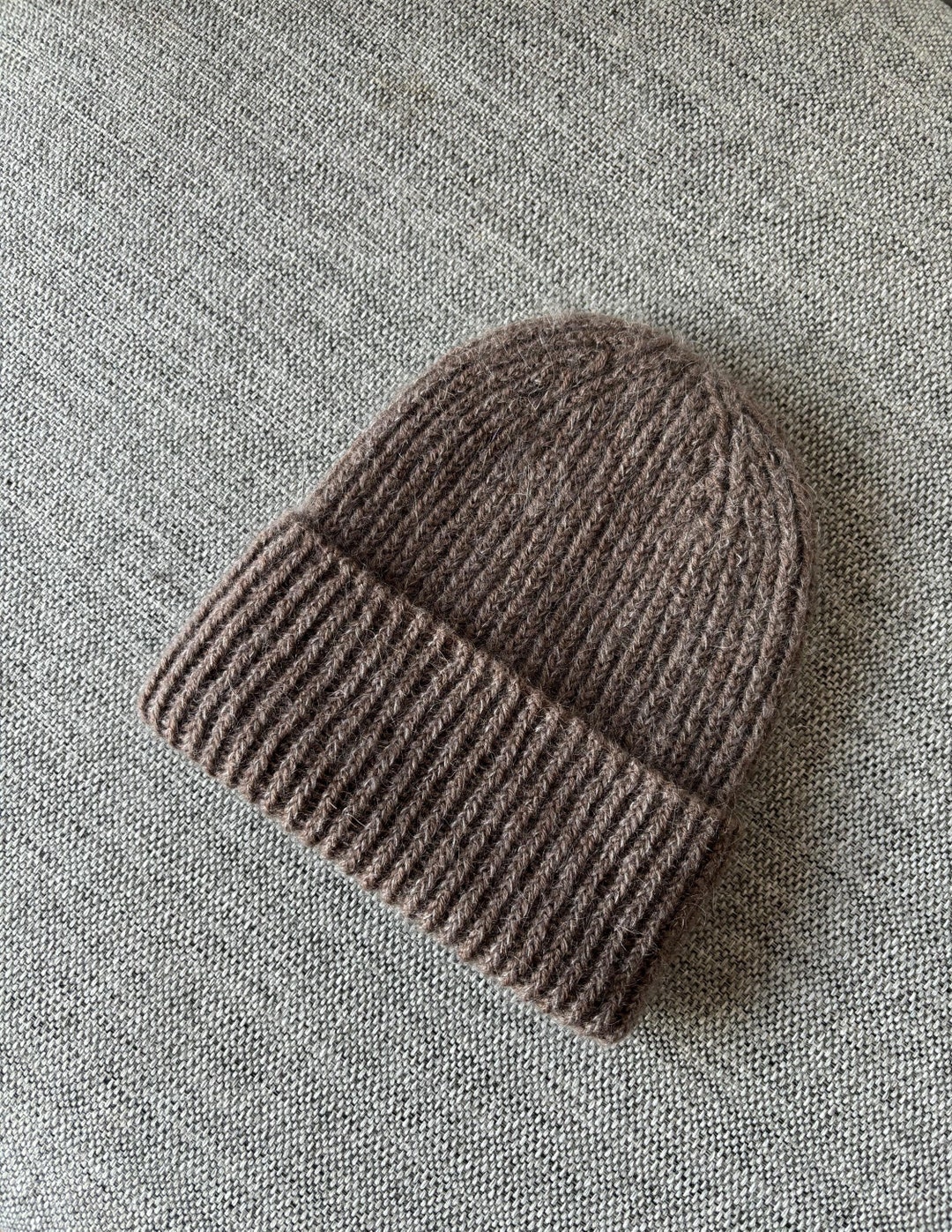 Knitted Hat English Knitting Pattern Beanie Unisex digital Download - Etsy