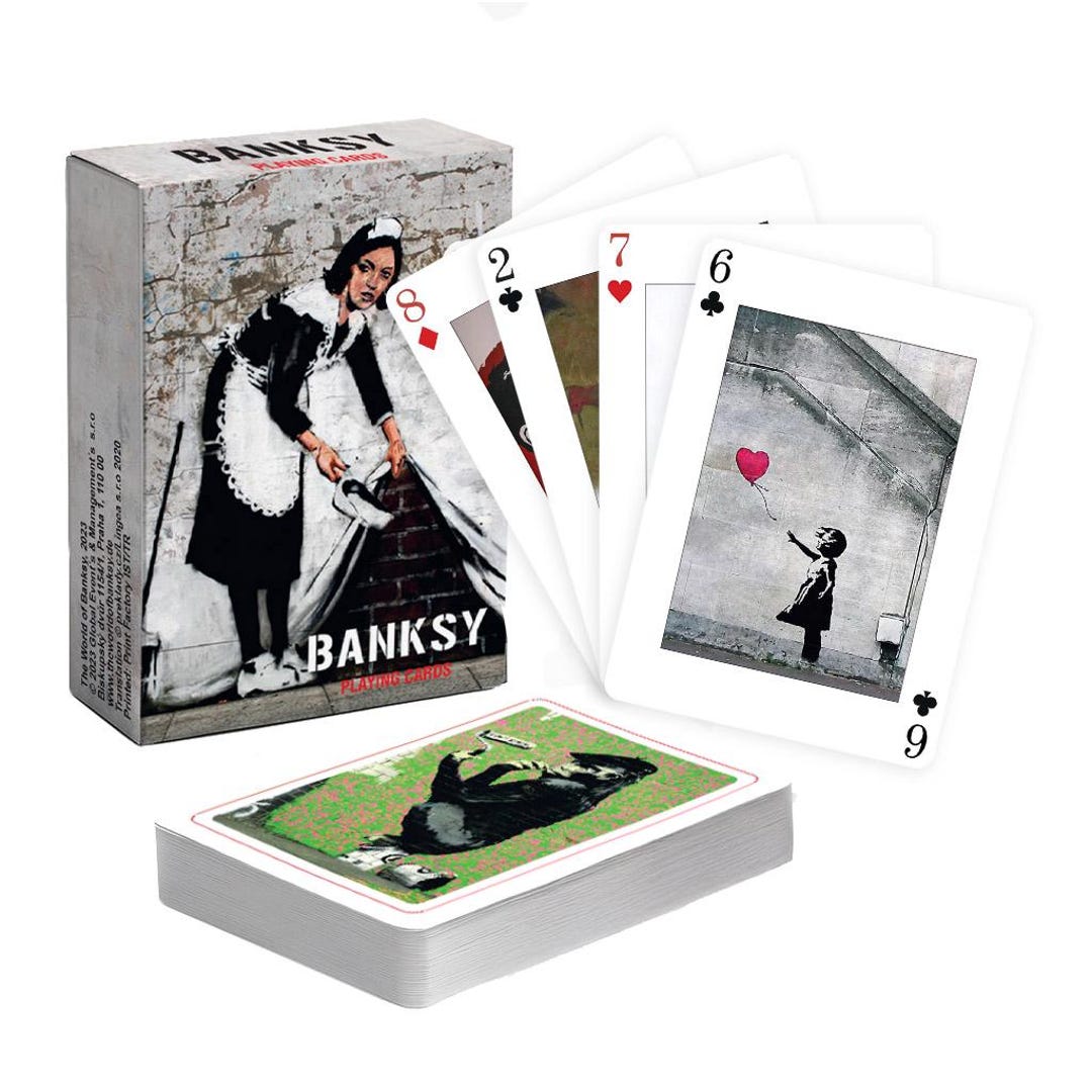 Banksy Playing Cards, Classic Paper Card Game for Adults & Children ...