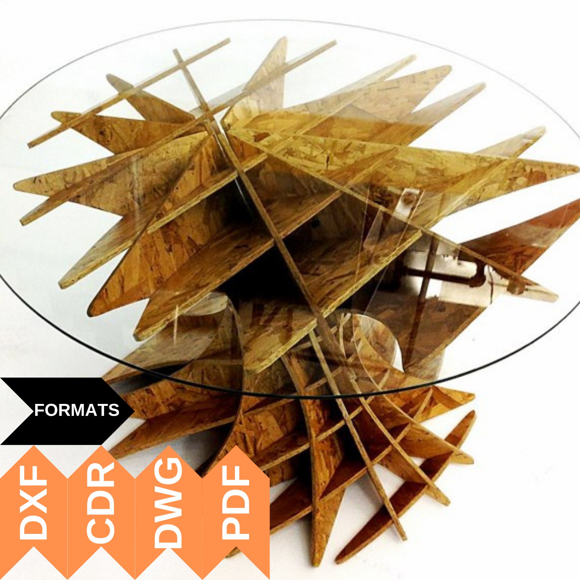 CNC CUTTING FILE Wooden Coffee Table, Cnc Coffee Table, Laser Cut Files ...