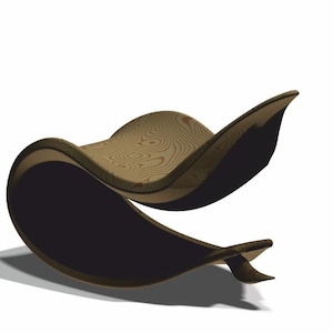 CNC CUTTING FILE Wooden Rocking Chair, Cnc Rocking Chair, Laser Cut ...