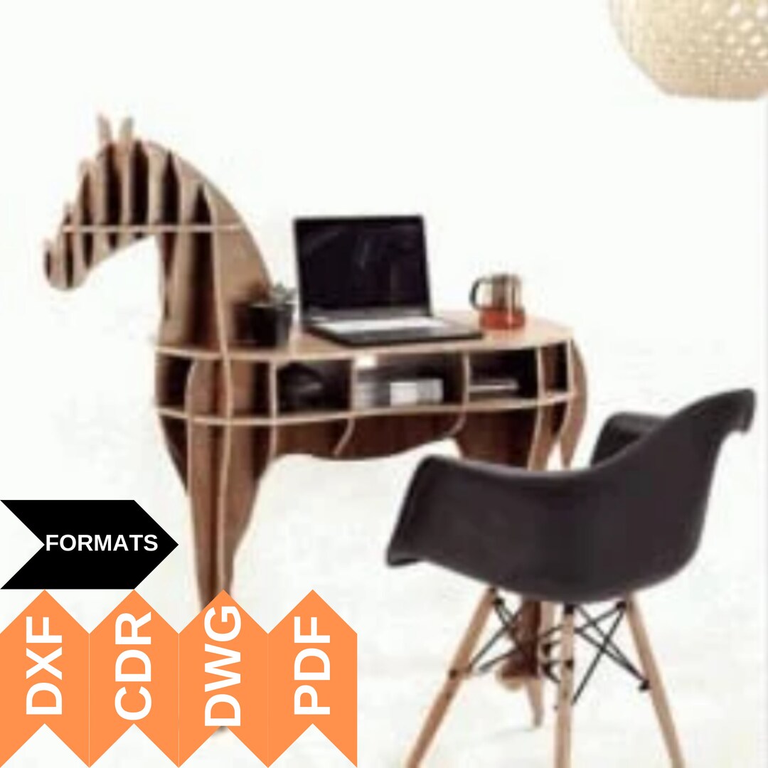 CNC CUTTING FILE Wooden Decorative Desk, Cnc Desk, Laser Cut Files, Cnc ...