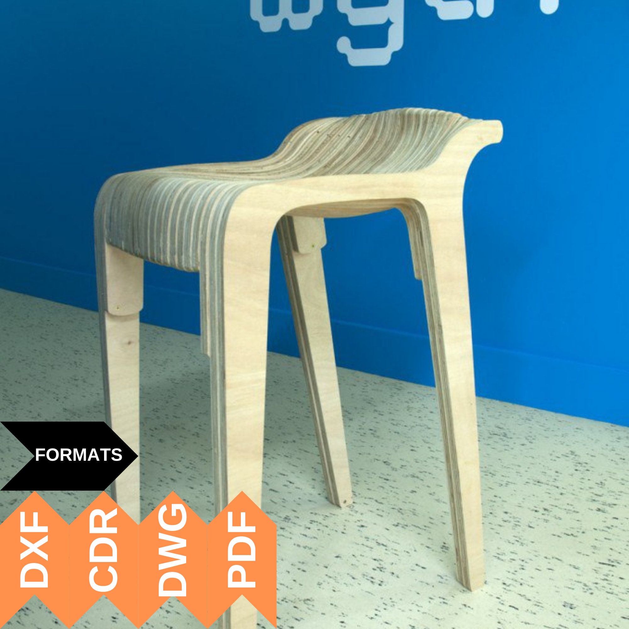 CNC CUTTING FILE Wooden Stool, Cnc Stool, Laser Cut Files, Cnc Files ...