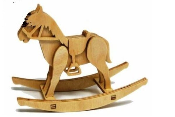 CNC CUTTING FILE Wooden Rocking Toy, Cnc Rocking Toys, Laser Cut Files ...