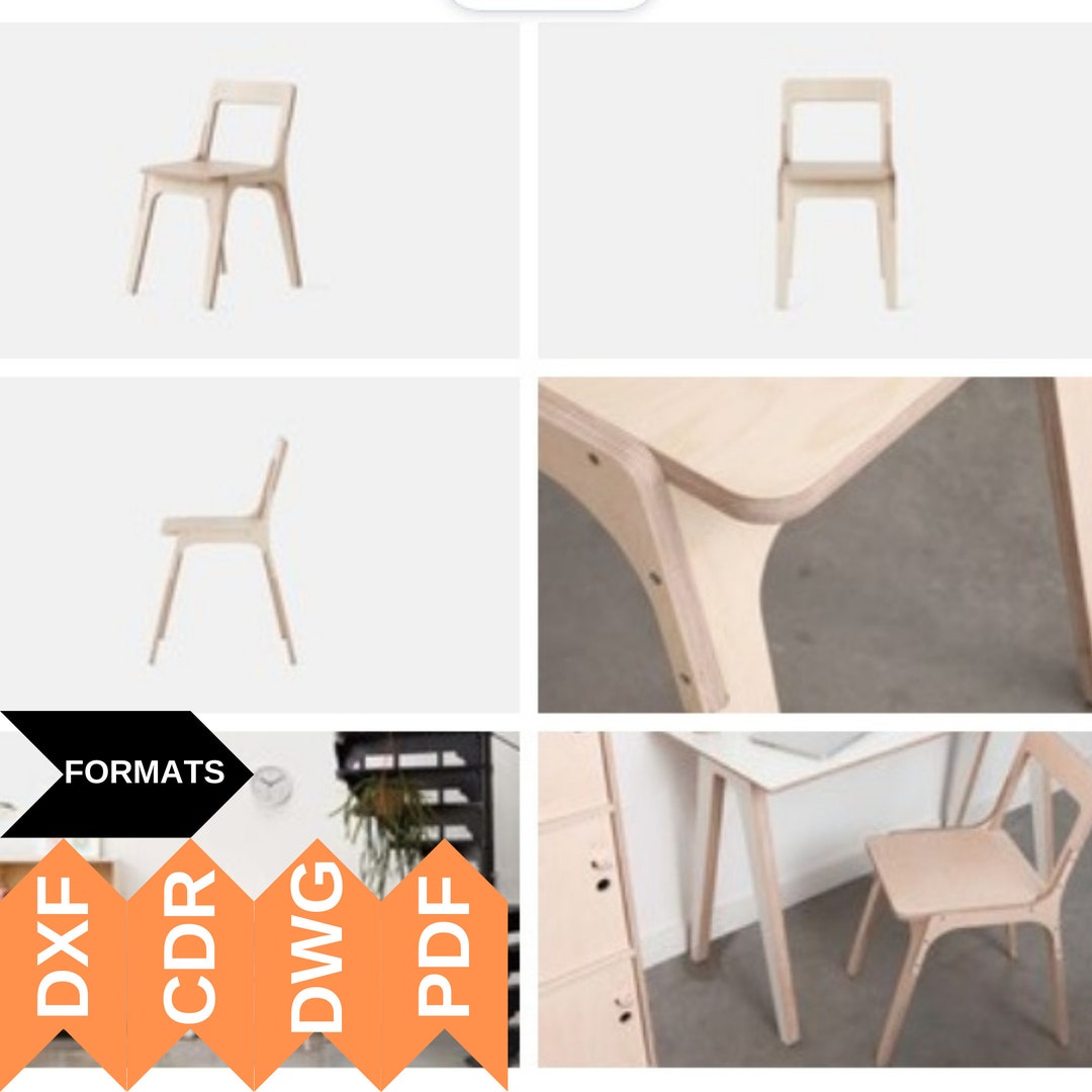 CNC CUTTING FILE Wooden Chair, Cnc Chair, Laser Cut Files, Cnc Files ...