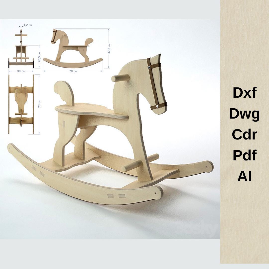 Cnc Cutting Files,cnc Machine,kids Rocking Chair,rocking Horse Model ...