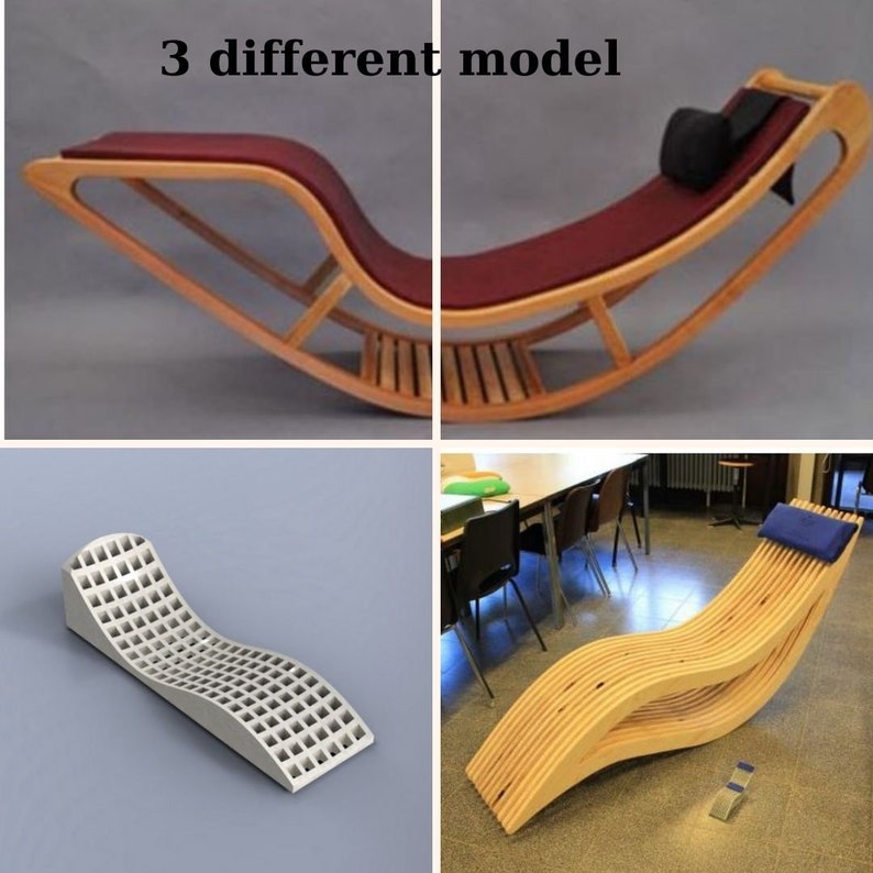 CNC CUTTING FILE Wooden Lounge Chair, Cnc Lounger Seat, Laser Cut Files ...