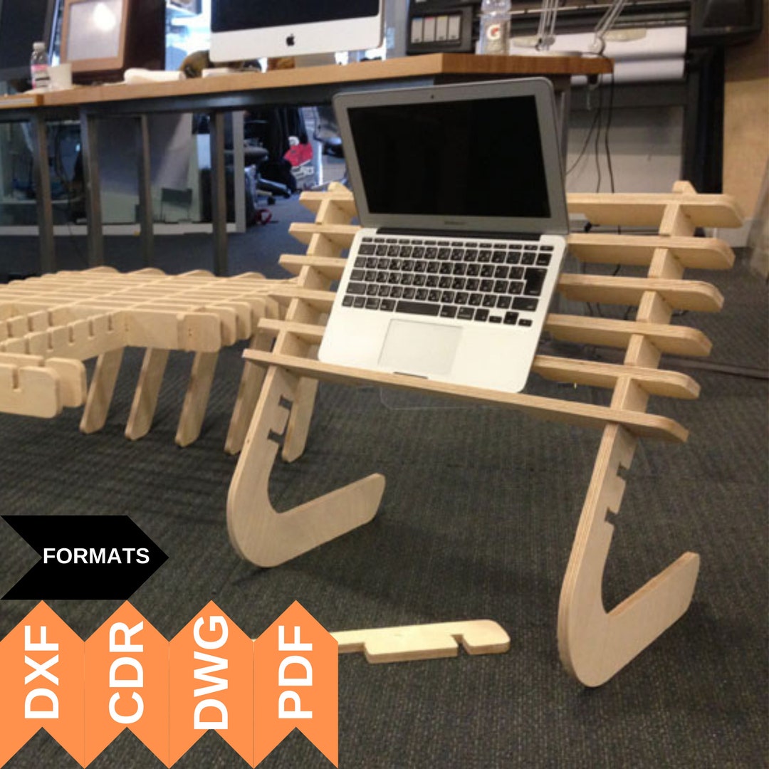 CNC CUTTING FILE Wooden Pc Stand, Cnc Pc Stand, Laser Cut Files, Cnc ...