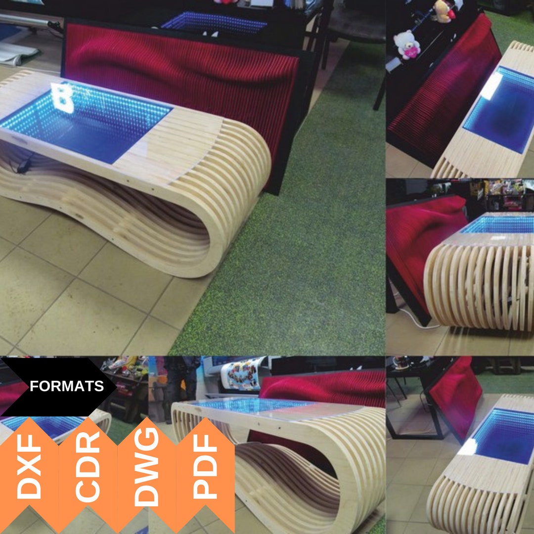 CNC CUTTING FILE Wooden Coffee Table, Cnc Coffee Table, Laser Cut Files ...