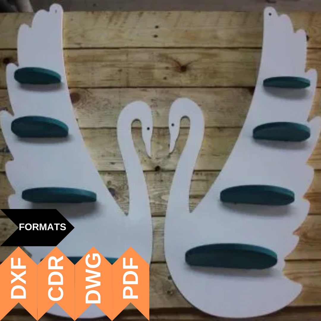 CNC CUTTING FILE Wooden Decorative Wall Shelf, Cnc Wall Shelf, Laser ...