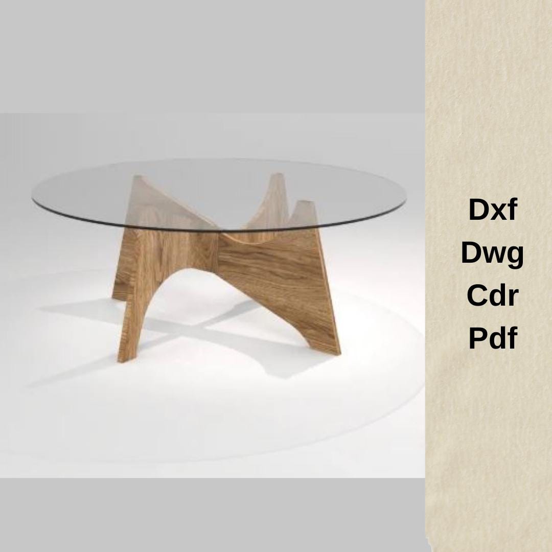 Cnc Cutting Files,wood Coffee Table,dxf Files,cnc Furniture Model,cnc ...