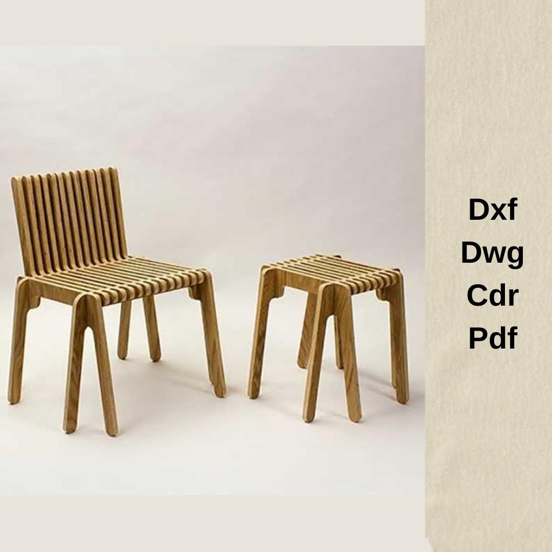 Cnc Machine,dxf File for Cnc Cut,cnc Chair Project,wood Furniture Set ...