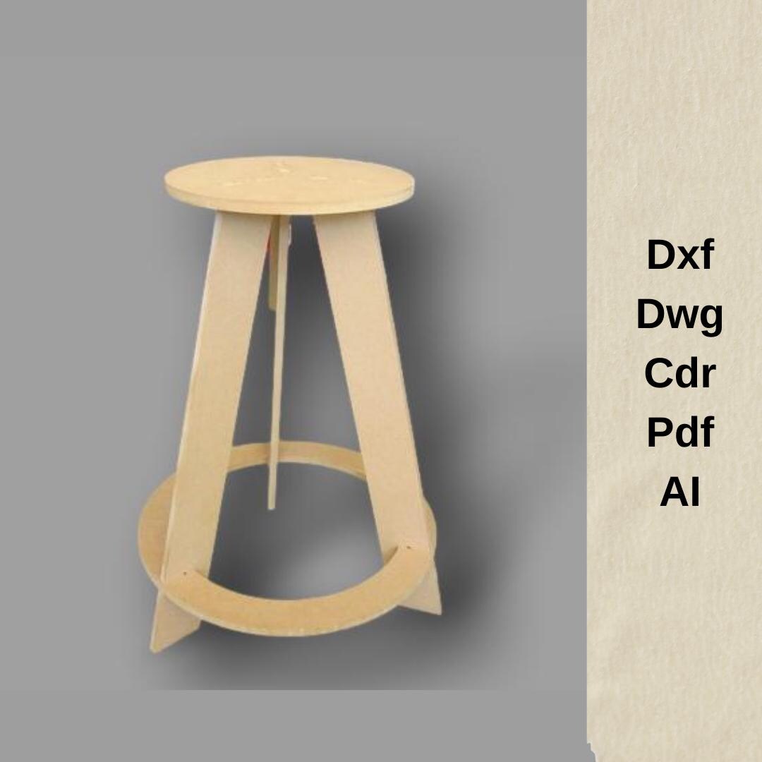 Cnc Machine Files,cnc Cut Files,dxf Files,wood Furniture,wood Stooll ...