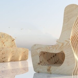 CNC CUTTING FILE Wooden Parametric Bench, Cnc Bench, Laser Cut Files ...