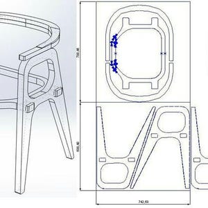 Cnc Cutting Files,wood Chair Model,cnc Machine,cnc Router,chair Drawing ...
