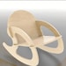 CNC CUTTING FILE Wooden Rocking Chair, Cnc Rocking Chair, Laser Cut ...
