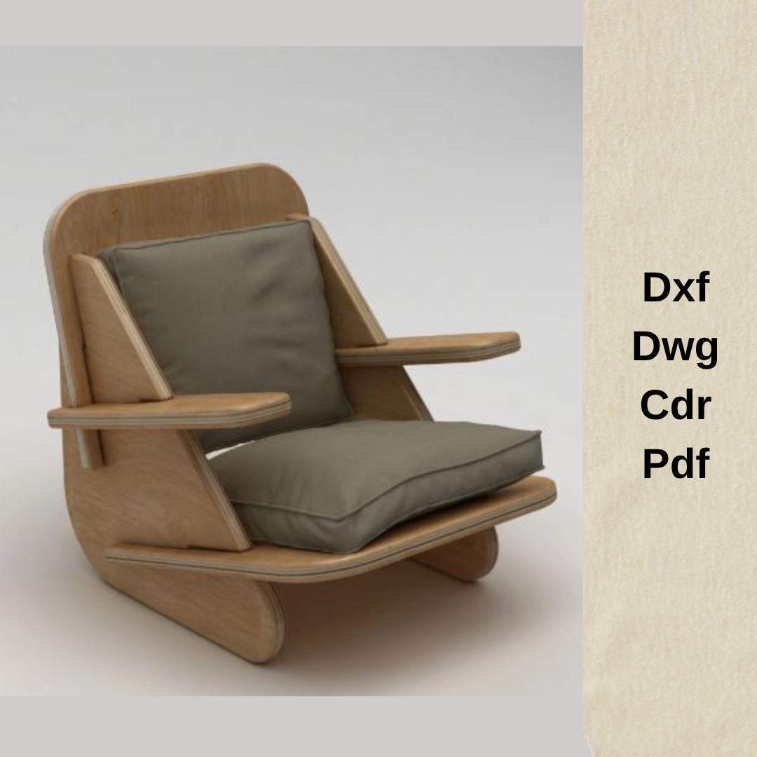 Cnc Cutting Files,dxf Files for Cnc,chair Cut Files,wooden Chair ...