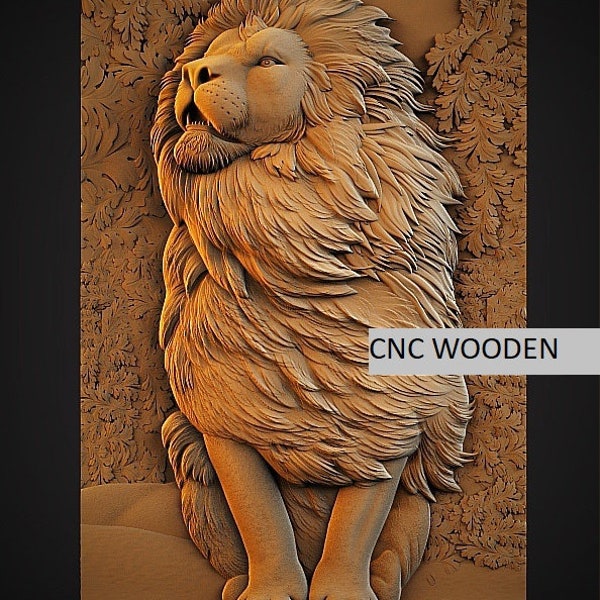 Lion Stl Files for Cnc Router - Etsy