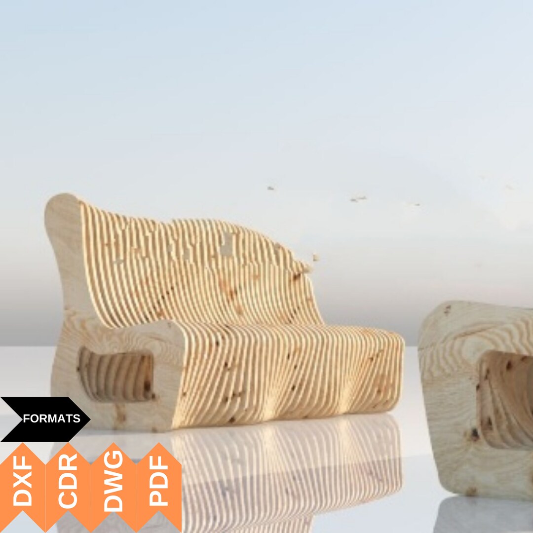 CNC CUTTING FILE Wooden Parametric Bench, Cnc Bench, Laser Cut Files ...