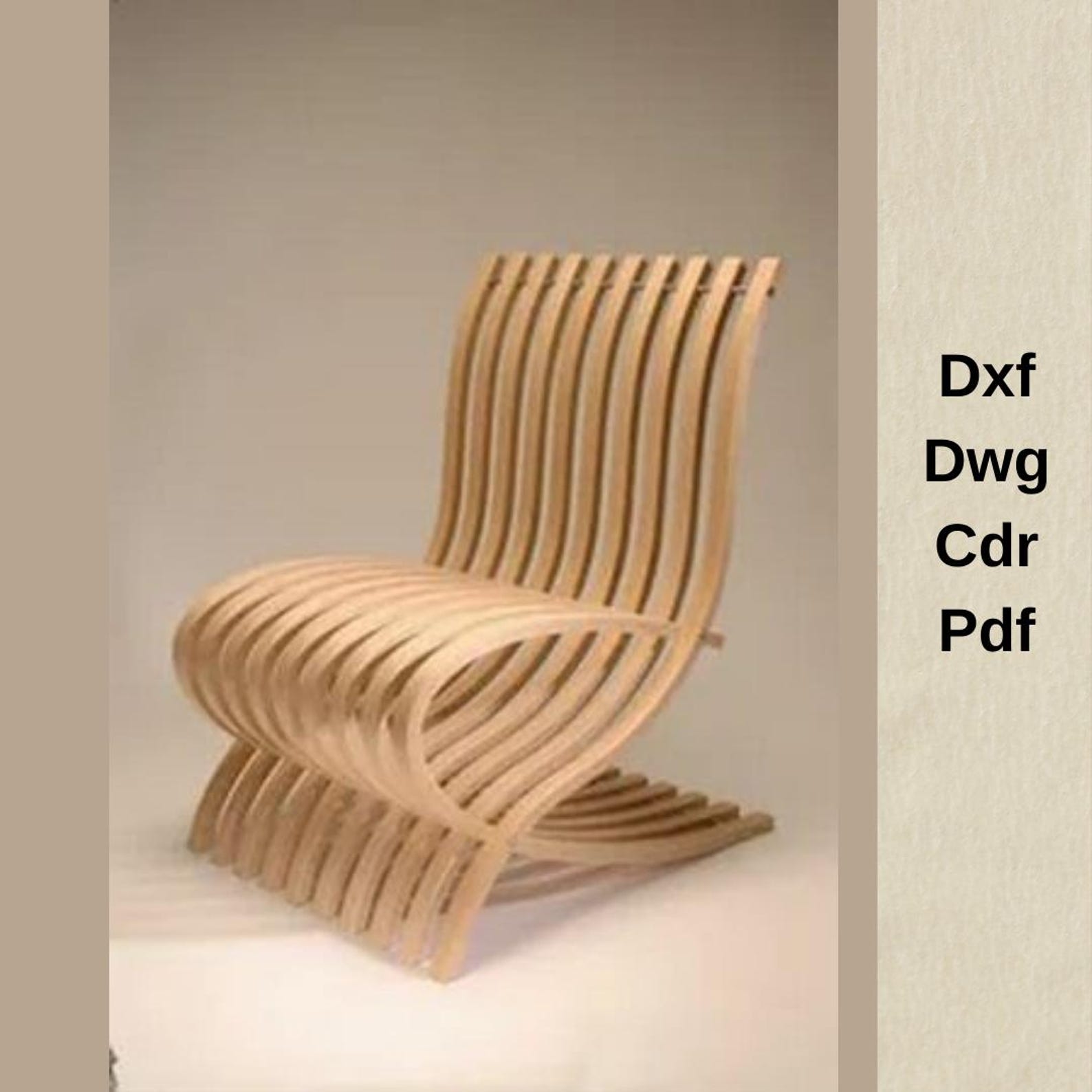 Cnc Router Cut File,parametric Chair Model,cnc Chair,cnc Machine,wooden ...