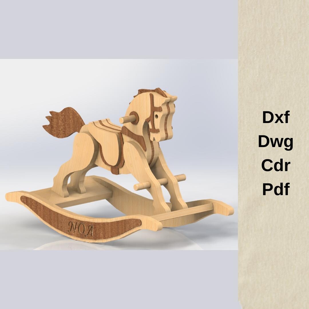 CNC Cutting Files,dxf File for Cnc,wood Rocking Chair Files,wood Cut ...