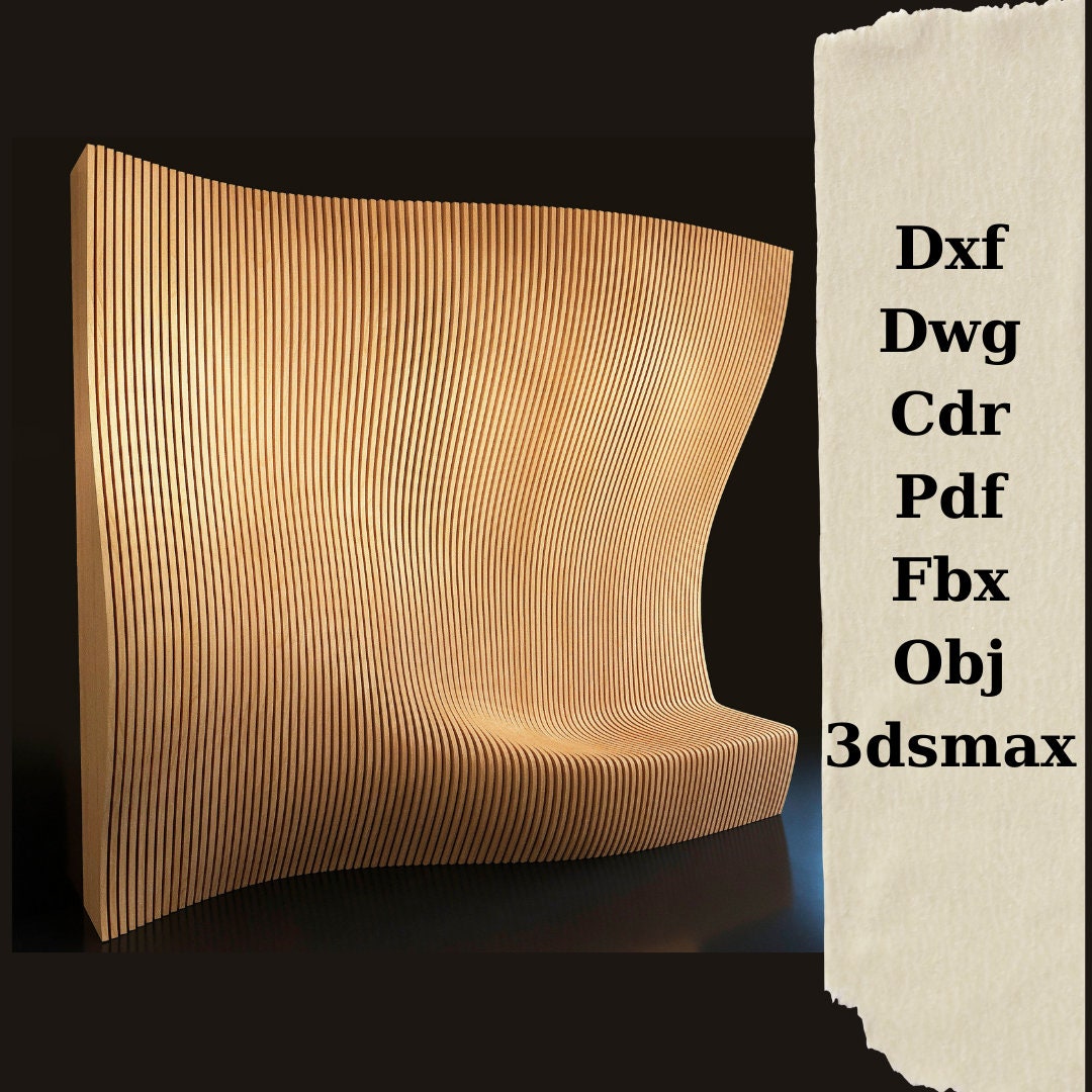 Parametric Model,cutting Machine File,cnc Cut Files,parametric Wave ...