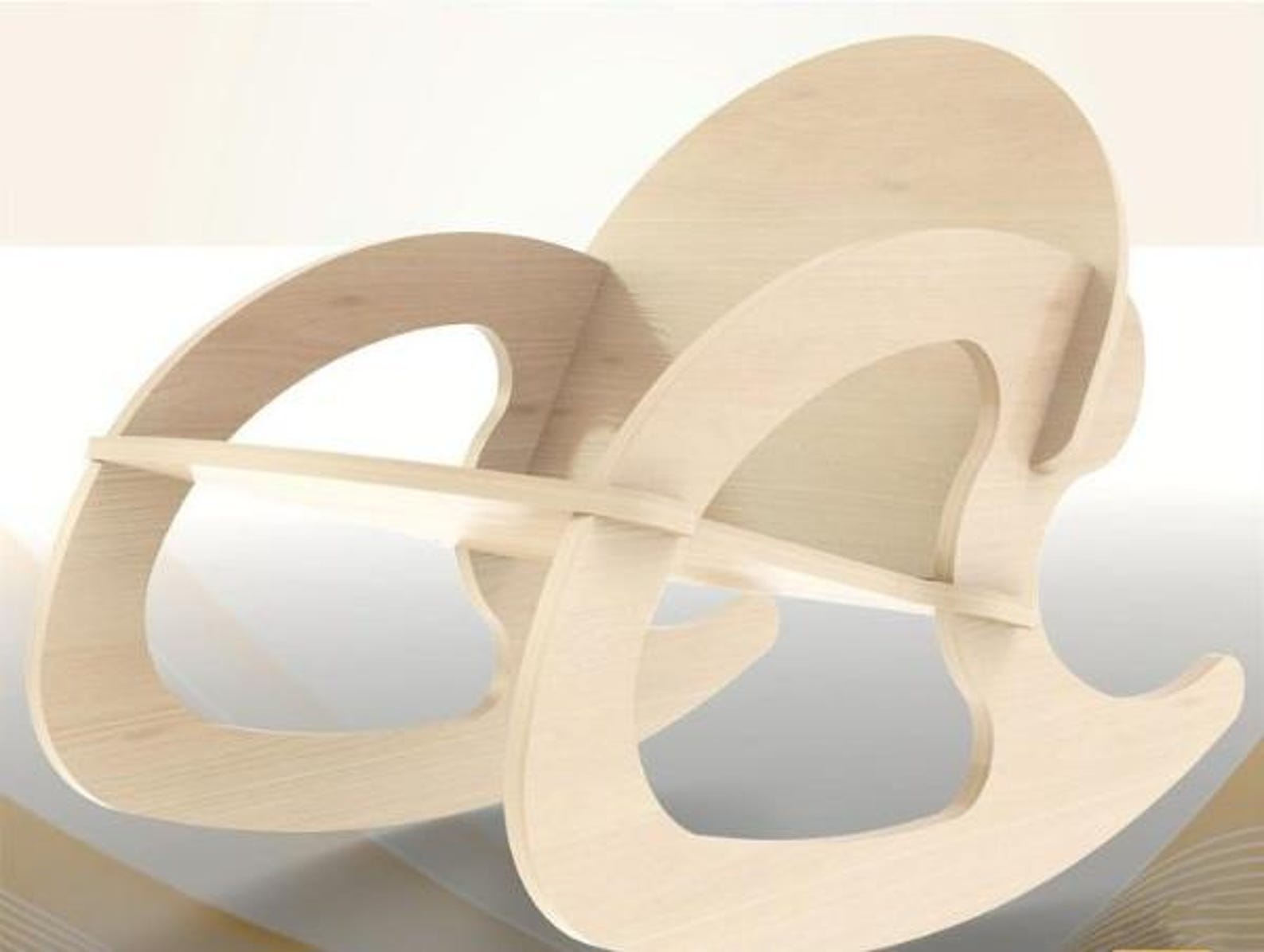 CNC CUTTING FILE Wooden Rocking Chair, Cnc Rocking Chair, Laser Cut ...