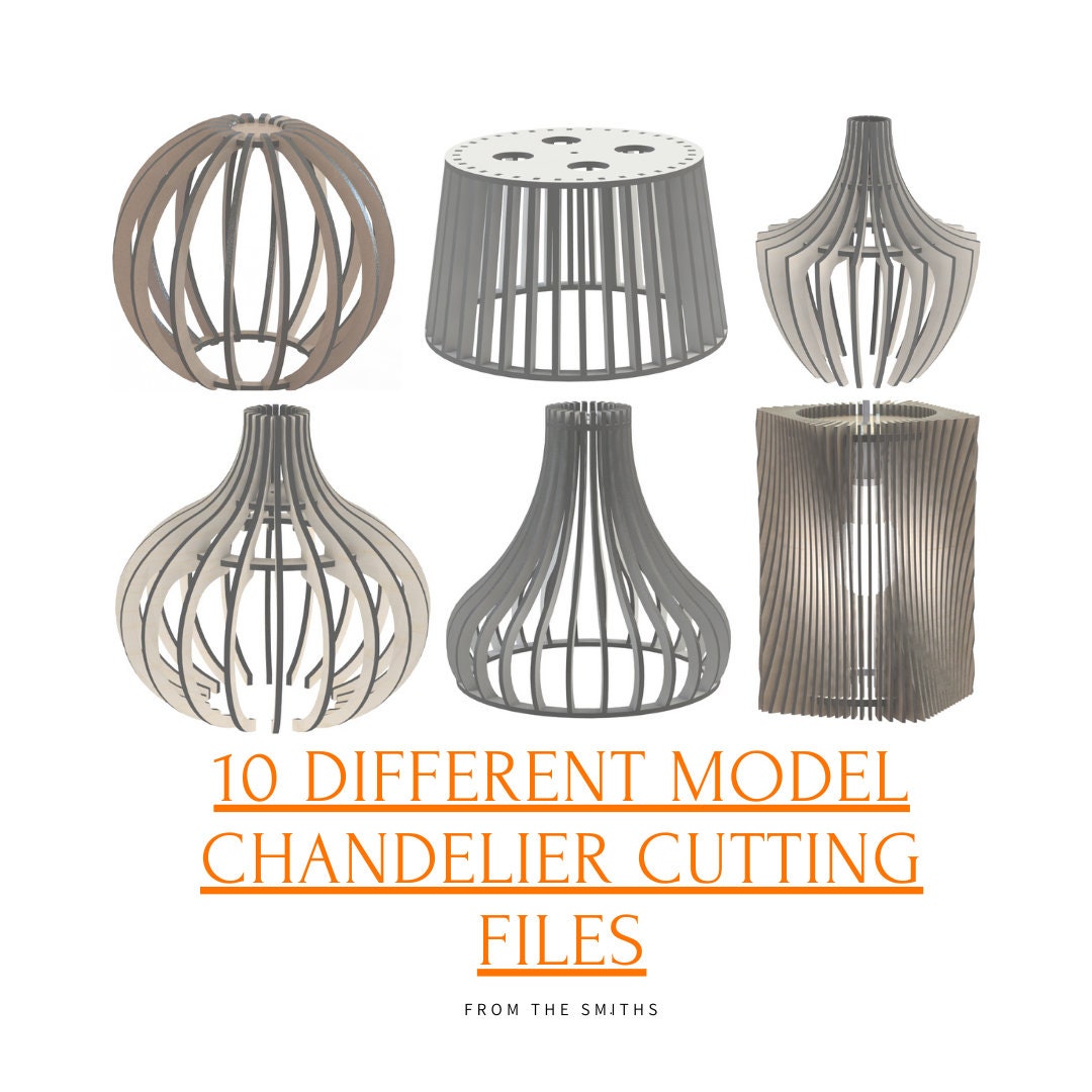Parametric Chandelier Chandelier Cnc Dxf Files Cnc - Etsy