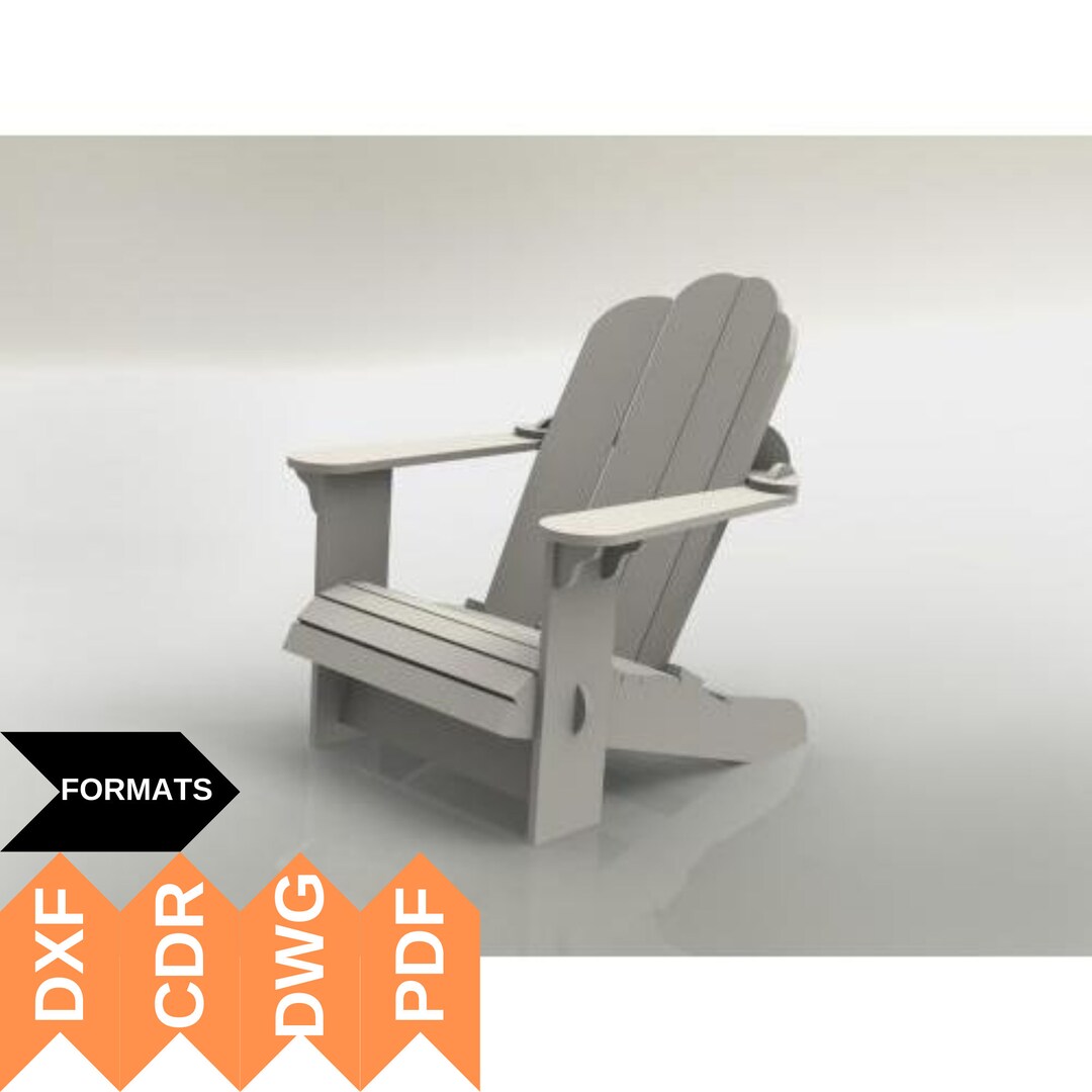 CNC CUTTING FILE Wooden Chair, Cnc Chair, Laser Cut Files, Cnc Files ...