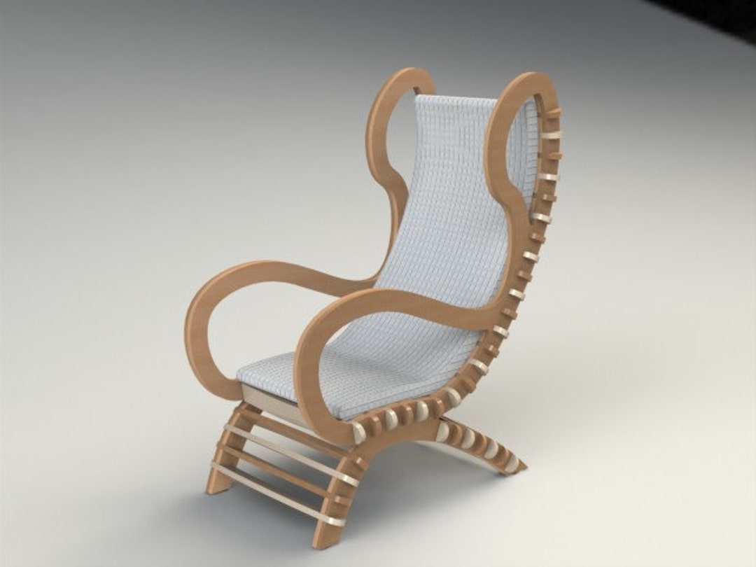 Parametric Chair Dxf Files Chair Cnc Files for Wood - Etsy Australia