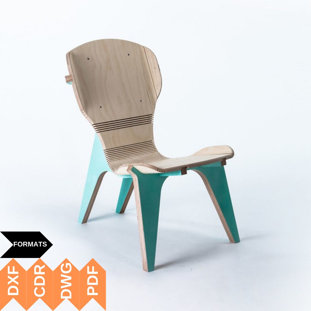 CNC CUTTING FILE Wooden Chair, Cnc Chair, Laser Cut Files, Cnc Files ...