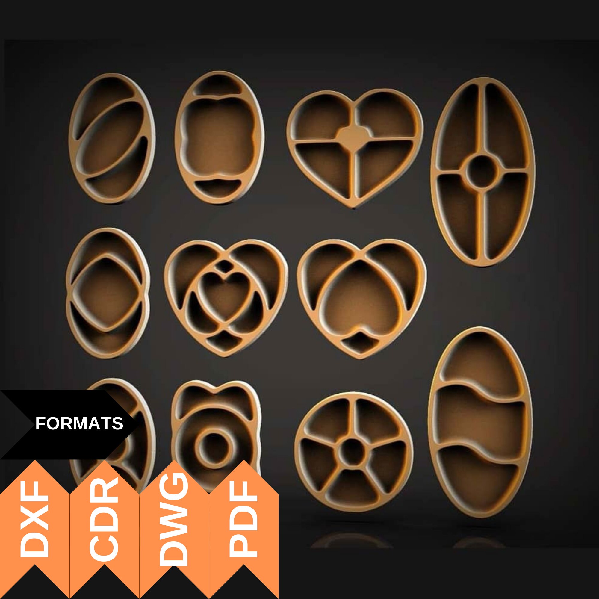 LASER CUTTING FILE Wooden Bowls and Snack Bowls Laser Cutting Files ...