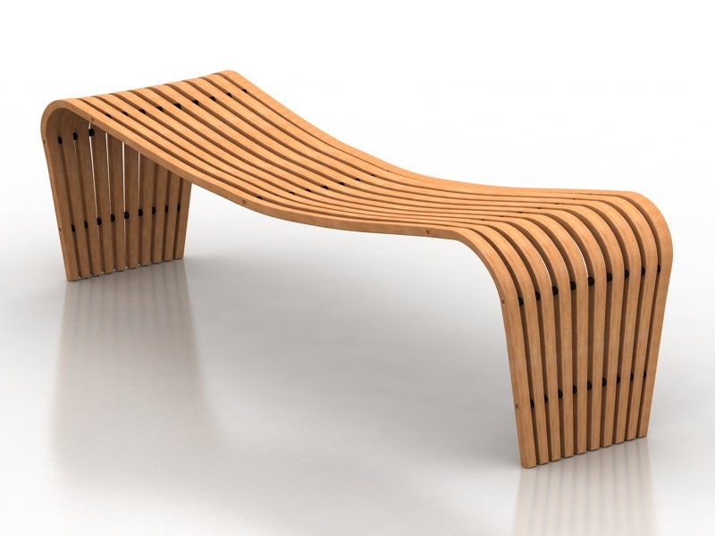 Parametric Desing,wood Bench Model,cutting Machine Files,cnc Machine ...