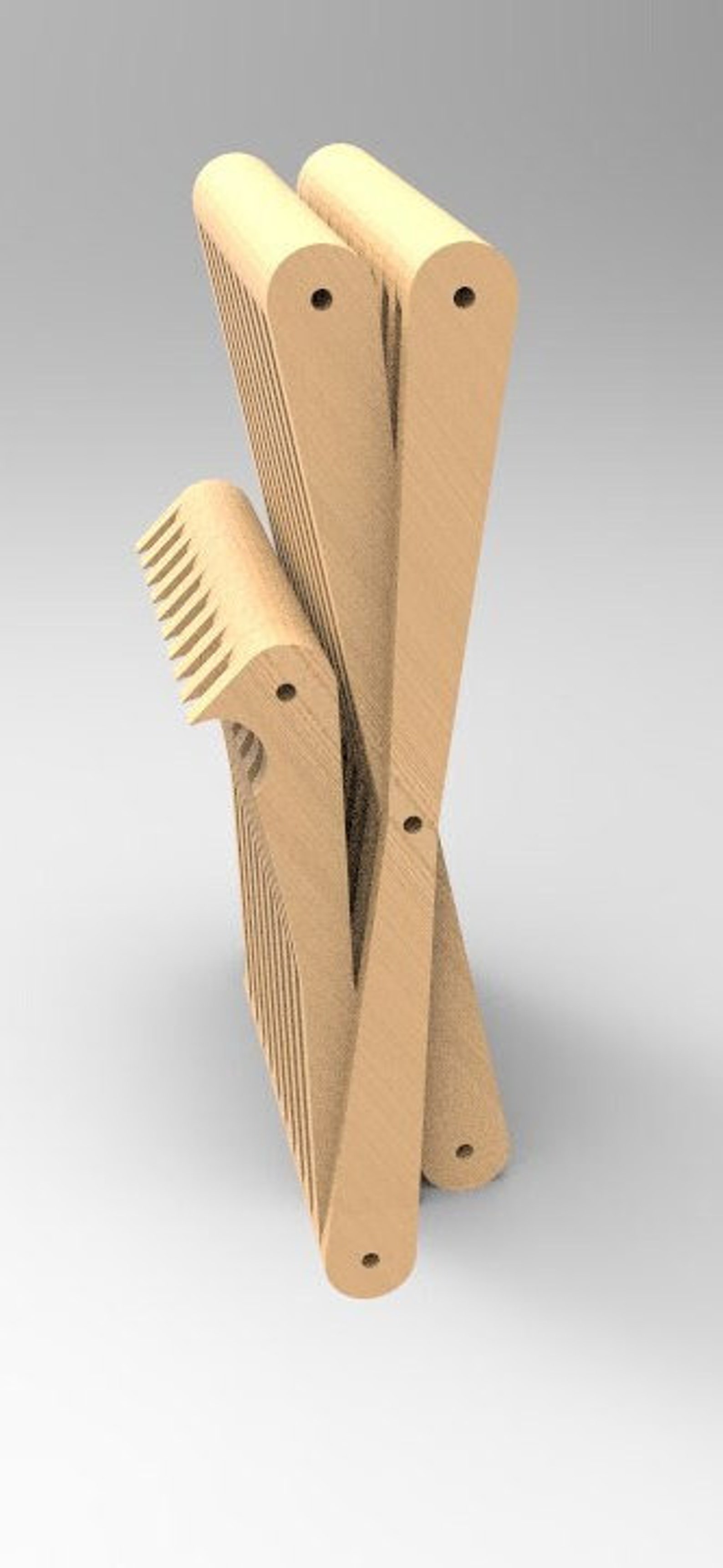 CNC CUTTING FILE Wooden Folding Stool, Cnc Stool, Laser Cut Files, Cnc ...