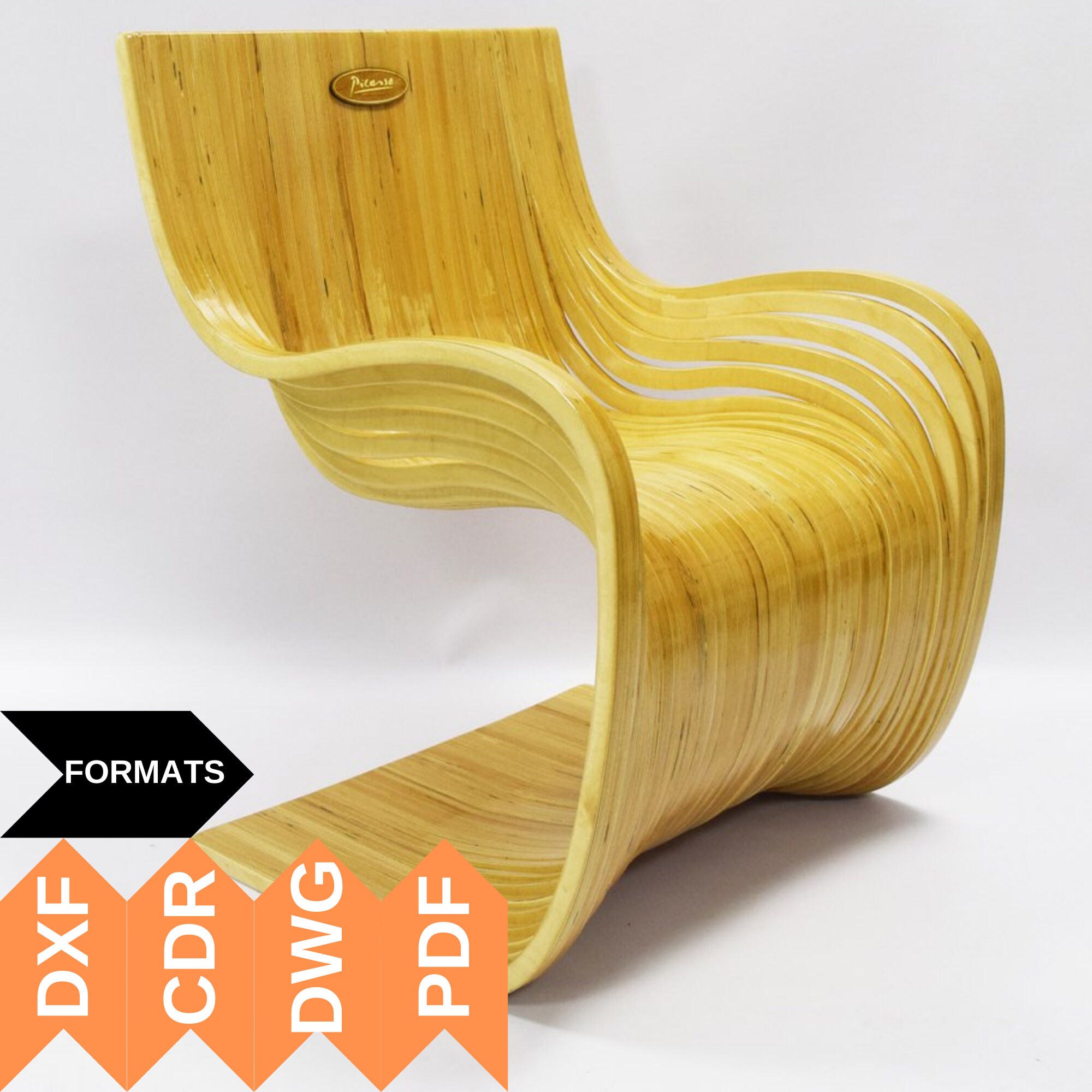 CNC CUTTING FILE Wooden Chair, Cnc Chair, Laser Cut Files, Cnc Files ...