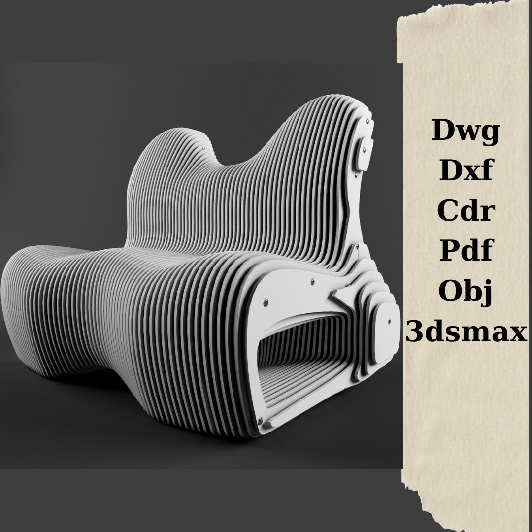 Parametric Desing,wood Bench Drawing File,cutting Machine File,cnc ...