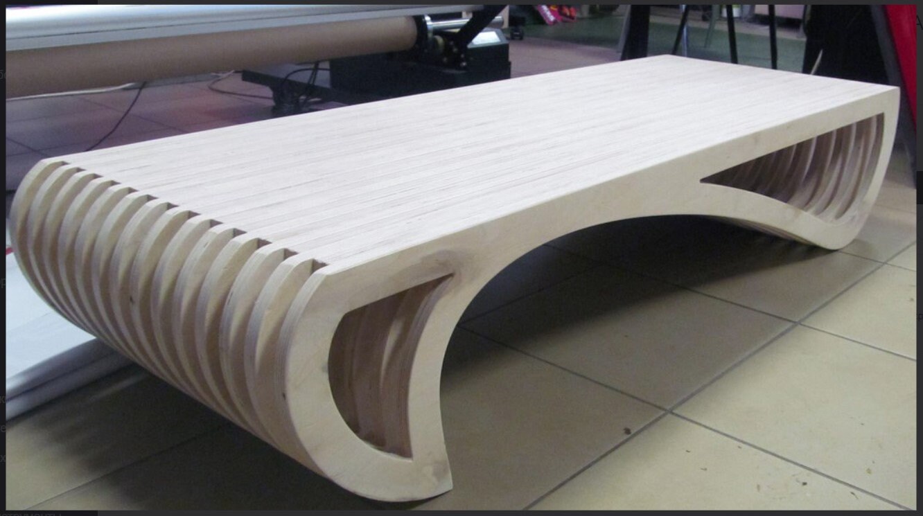 CNC CUTTING FILE Wooden Parametric Bench, Cnc Bench, Laser Cut Files ...