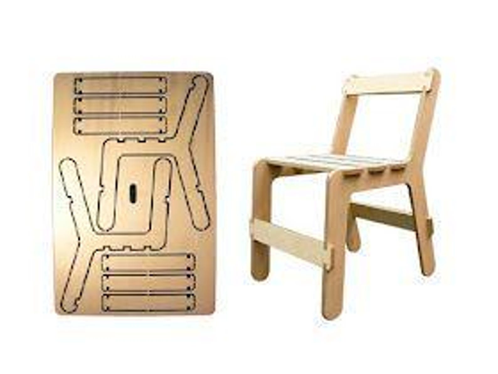 CNC CUTTING FILE Wooden Chair, Cnc Chair, Laser Cut Files, Cnc Files ...