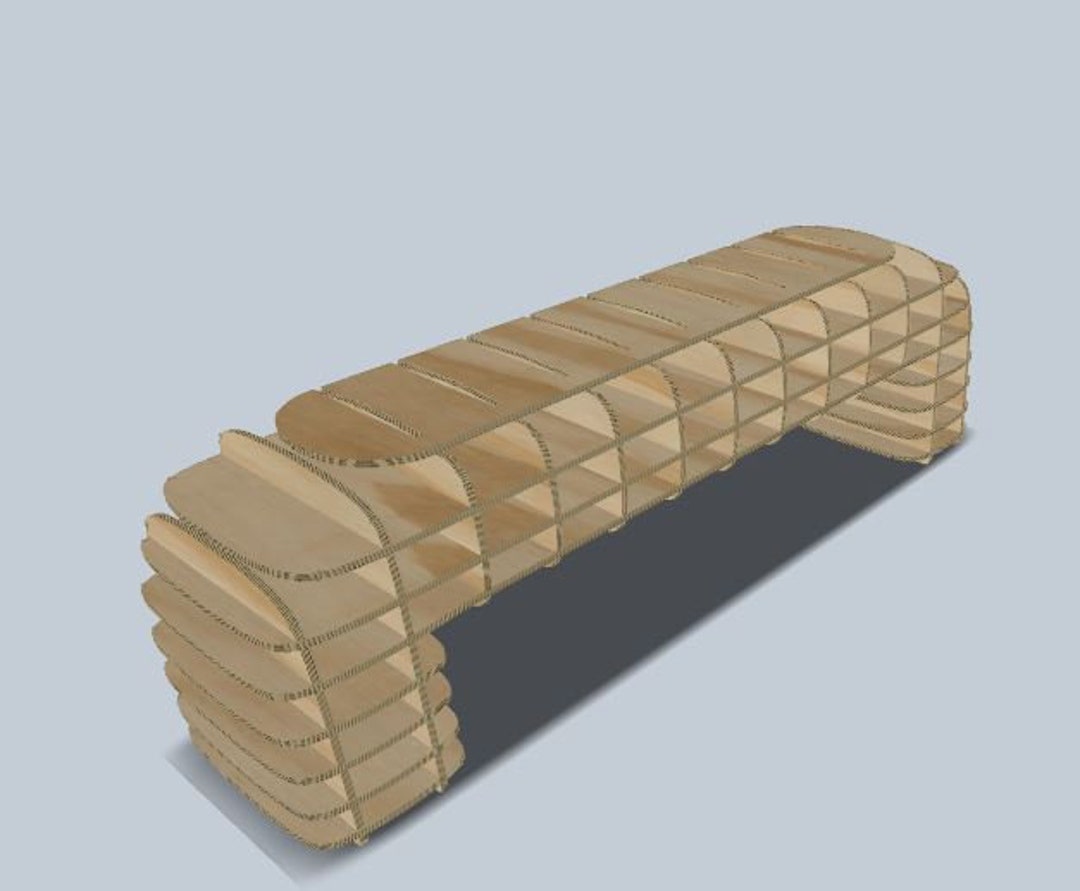 Parametric Bench 2 Model Bench Cnc Bench Files for Wood - Etsy