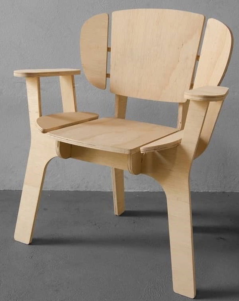 CNC CUTTING FILE Wooden Chair, Cnc Chair, Laser Cut Files, Cnc Files ...