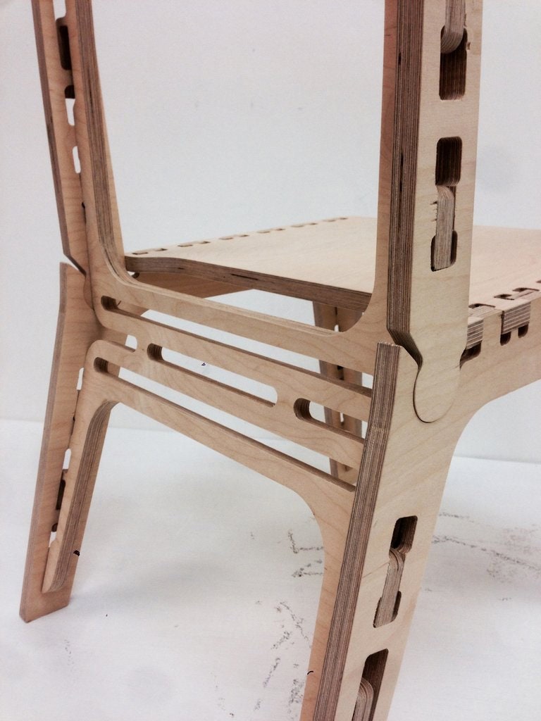 CNC CUTTING FILE Wooden Chair, Cnc Chair, Laser Cut Files, Cnc Files ...