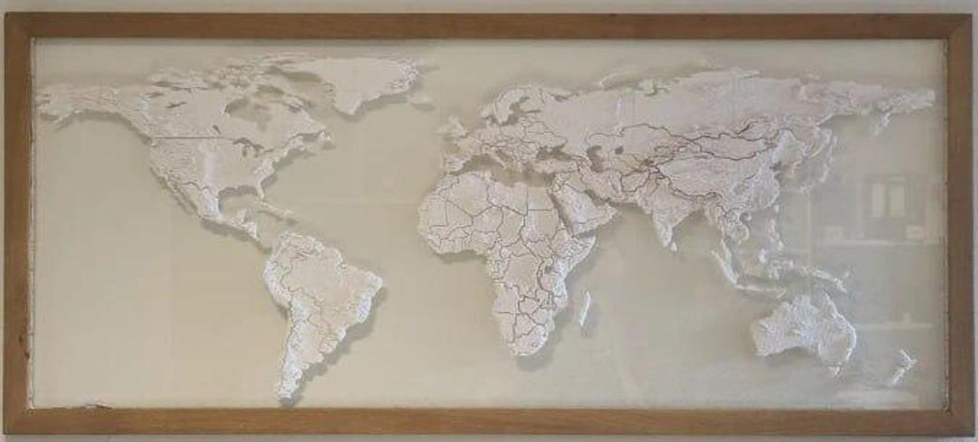 3d Print Stl Files,3d World Map Stl Model,3d Printable Files,3d Printer ...